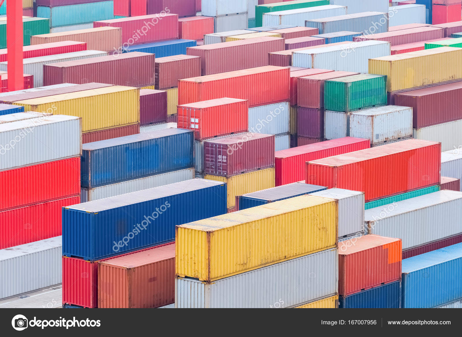 Container cargo terminal closeup Stock Photo by ©chungking 167007956