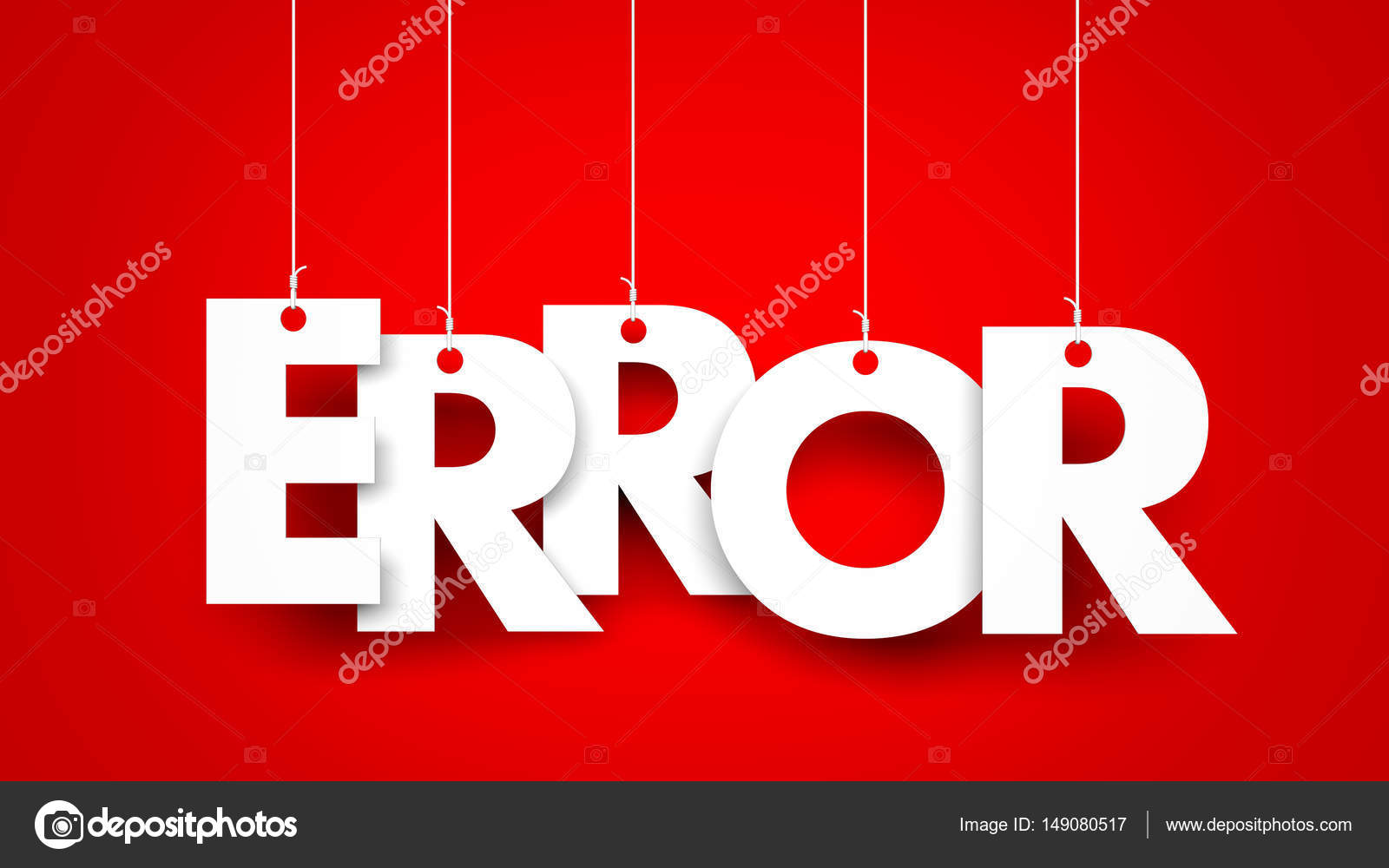 White word ERROR — Stock Photo © Pixelery.com #149080517