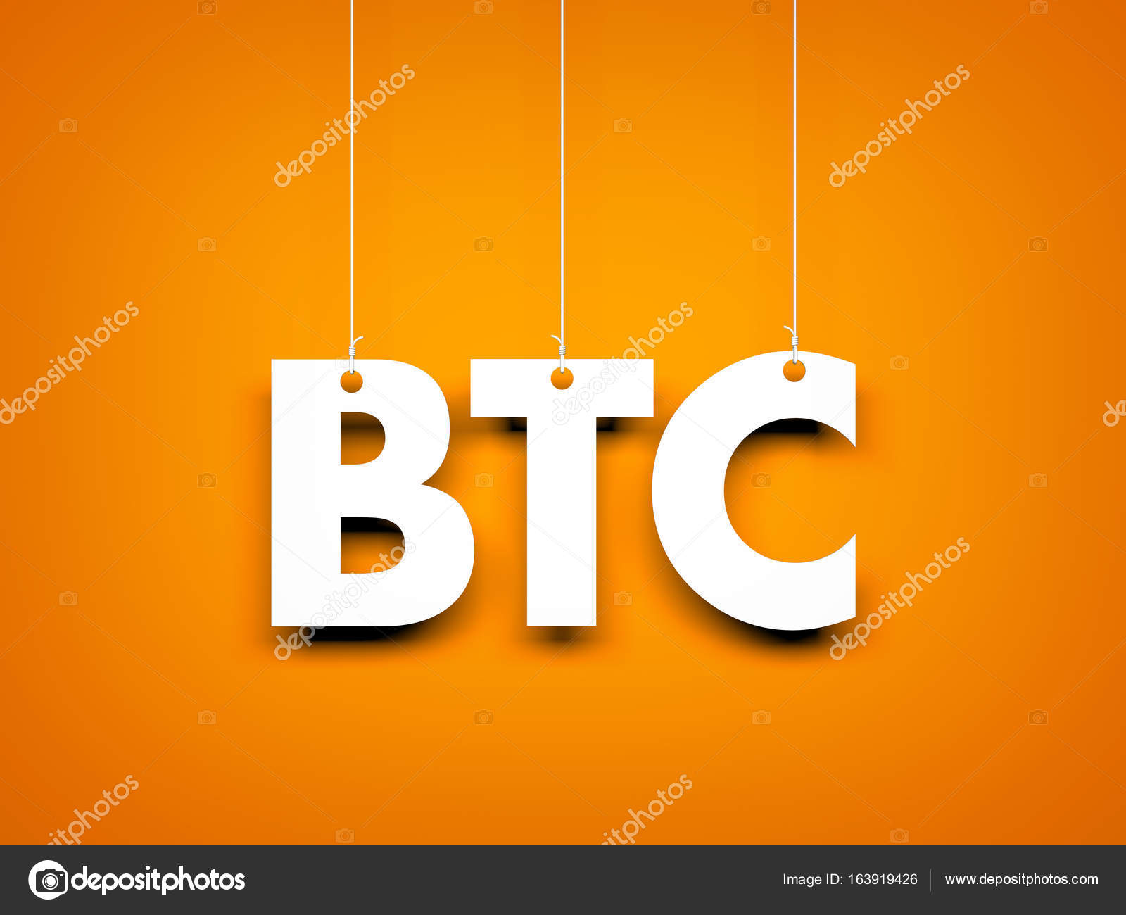 Word BTC - text hanging — Stock Photo © Pixelery.com #163919426