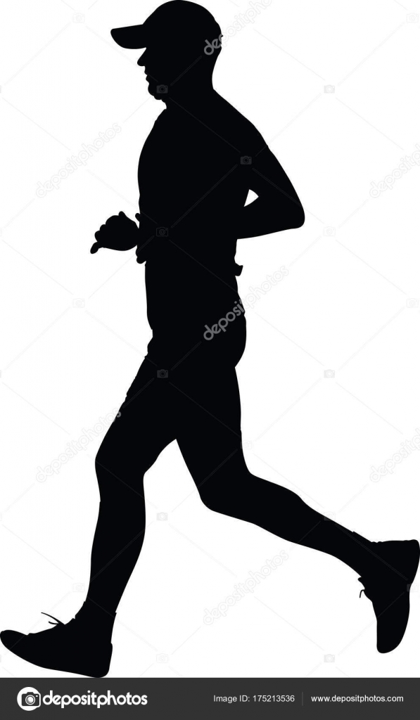 Loper Silhouet Vector Gratis Downloaden Mensen Silhouette