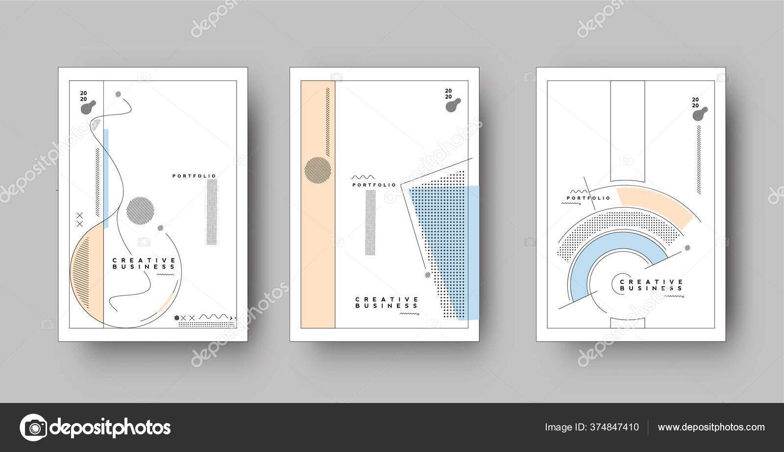 Flyer Poster Cover Design Size Photo Template Illustration Stock Vector ...