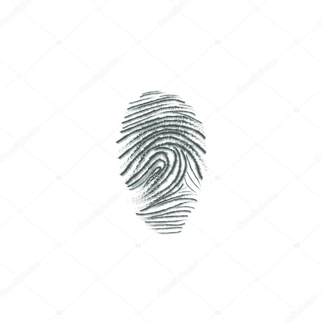 Fingerprint dactylogram finger-mark vector illustration Stock Vector ...