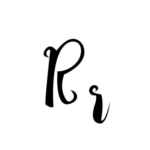 Letra r bonita imágenes de stock de arte vectorial | Depositphotos