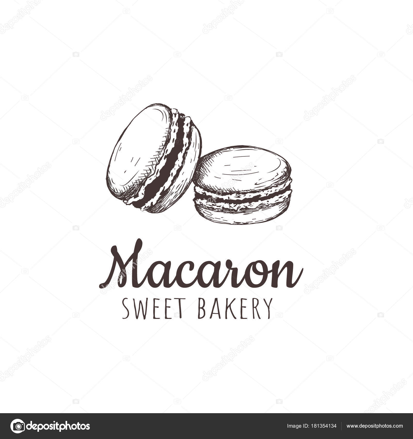 Macaron, macaroon, Macaron sketch hand drawing. Stock Vector by ©alina ...