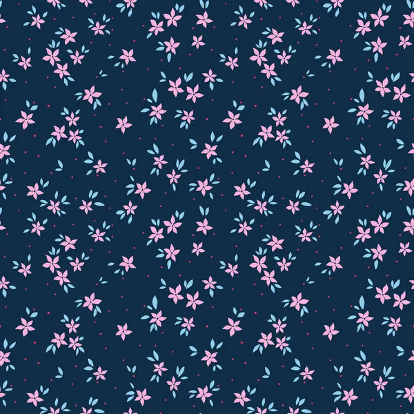 Vector seamless pattern. Pretty pattern in small flowers. Pale ...