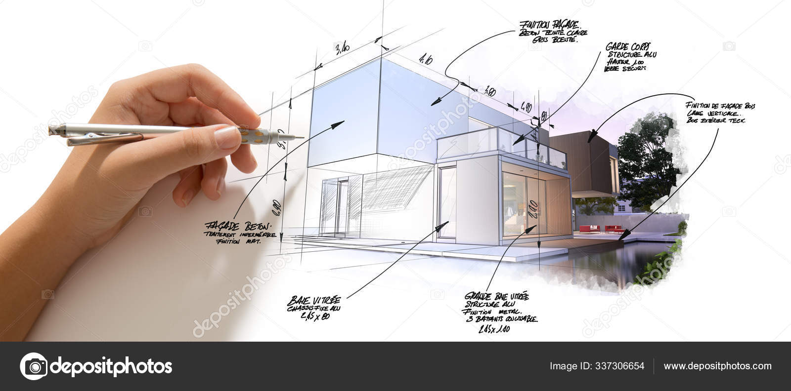 Architecture project finishes and style — Stock Photo © franckito ...