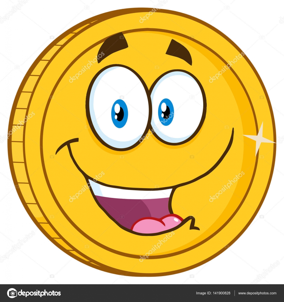 Dibujos animados de moneda de oro — Vector de stock © HitToon #141900828