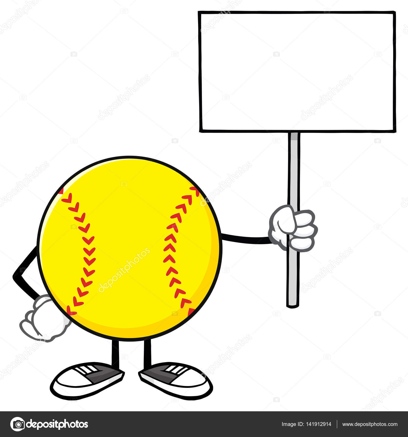 Softball Cartoon