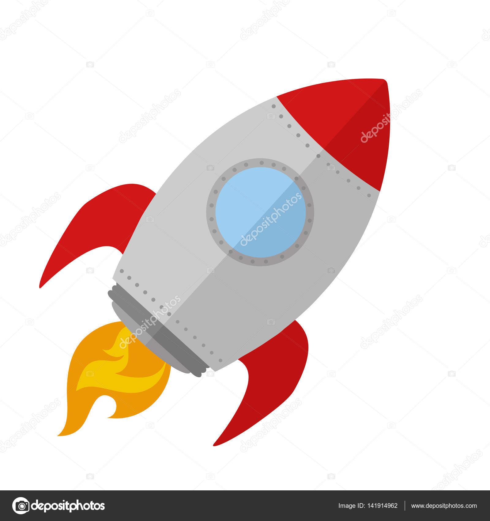 Rocket Ship Start Up Concept Stock Vector Image by ©HitToon #141914962