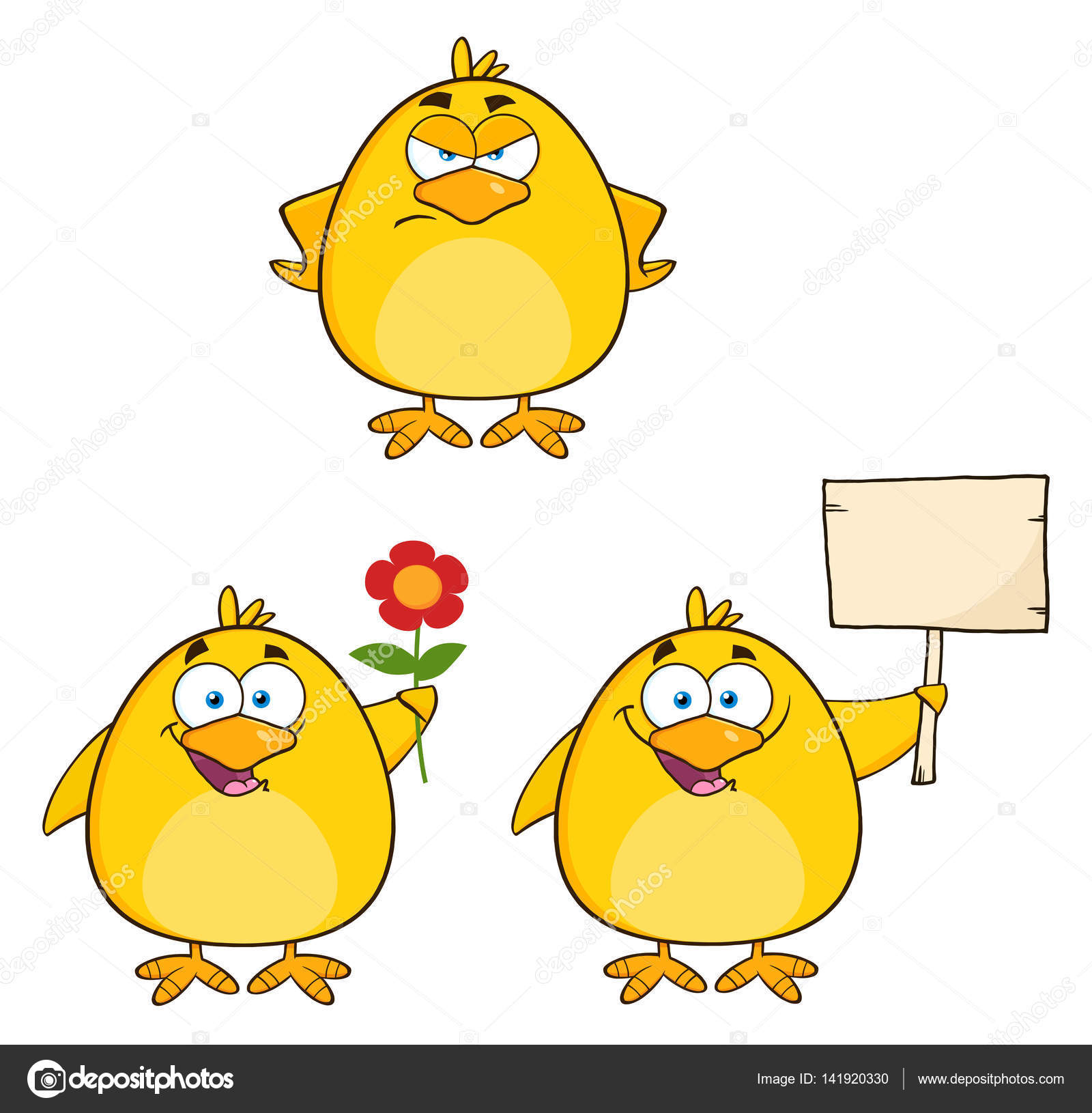 Funny Chick Cartoon Character — Stock Vector © HitToon #141920330 Funny Chick Cartoon Character — Stock Vector © HitToon #141920330