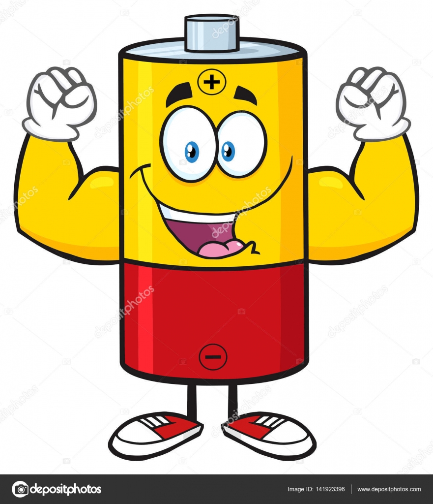 Battery Cartoon Character Stock Vector Image by ©HitToon #141923396