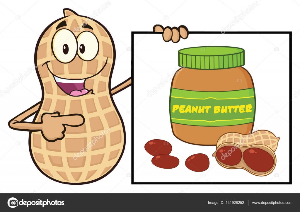 Pindakaas Meisje Cartoon