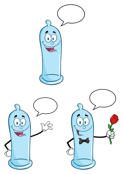 Happy Condom Cartoon Mascot Character. Stock Vector by ©HitToon 61070245