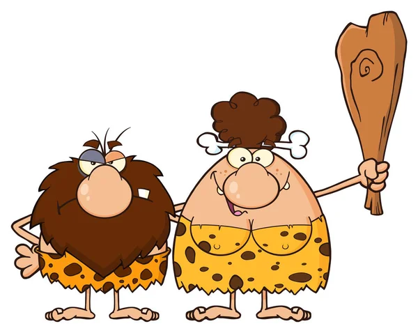 ᐈ Caveman couple stock vectors, Royalty Free caveman couple ...