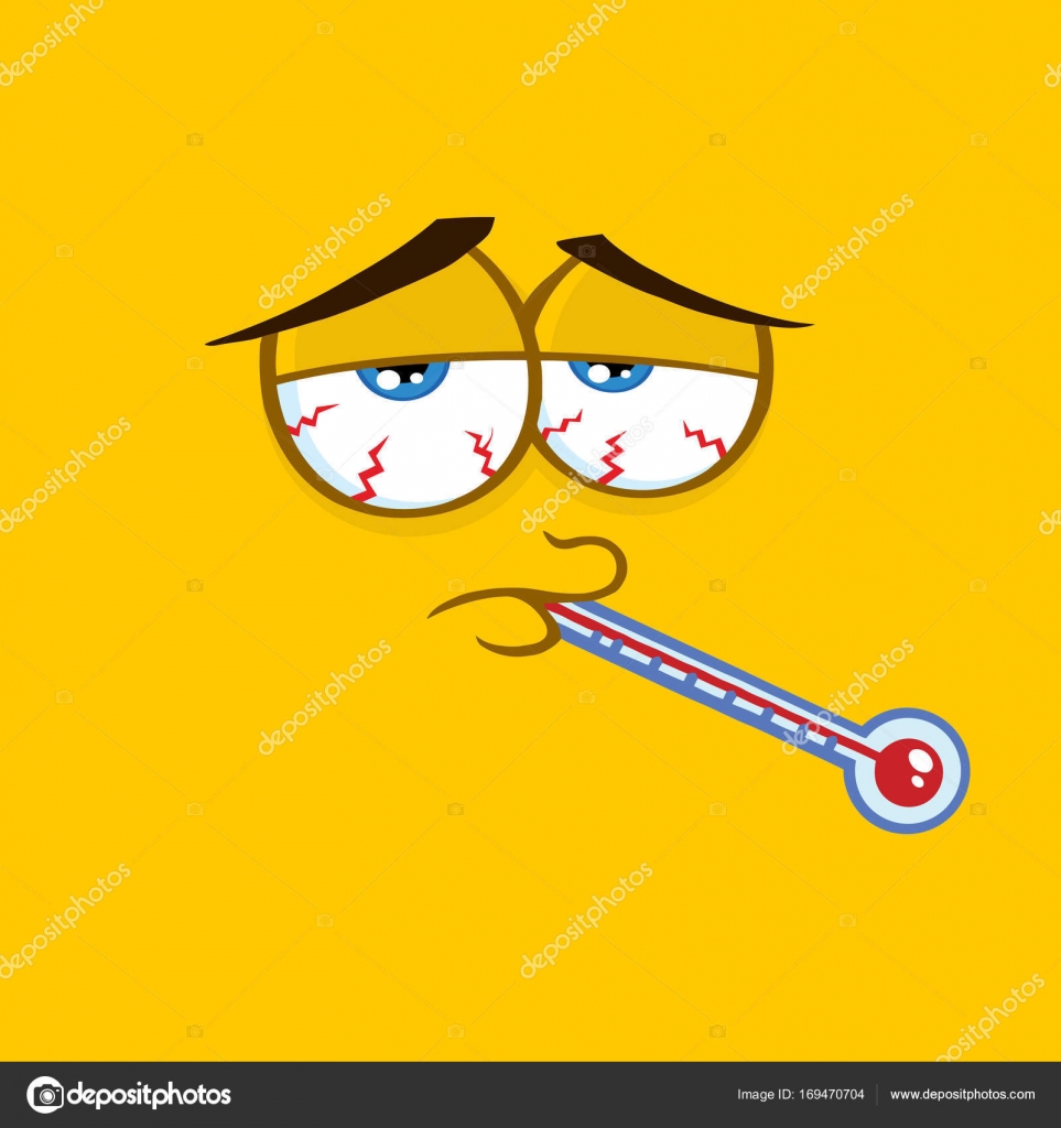 Sick Face Cartoon