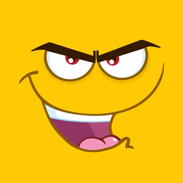 Evil Cartoon Face Stock Vector Image by ©HitToon #169469706