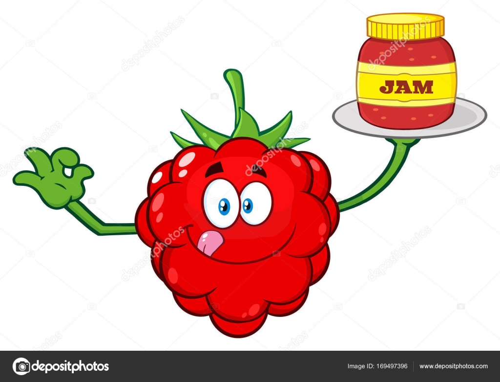 Raspberry Cartoon Character Stock Illustration by ©HitToon #169497396