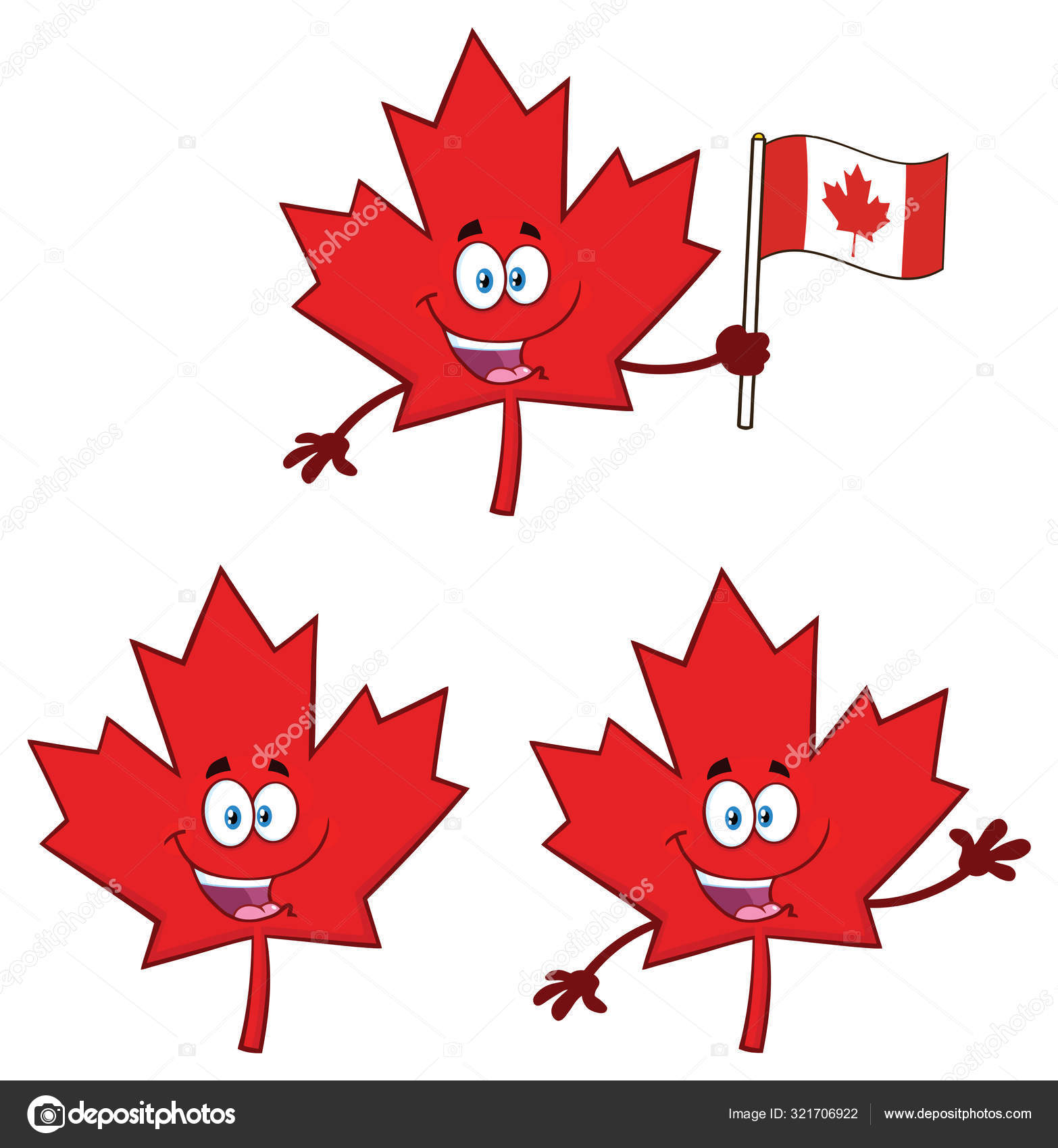 Maple Leaves Cartoon