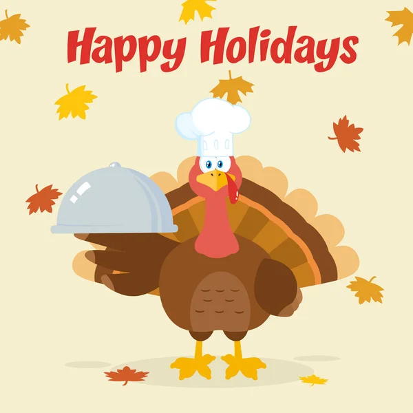Turkey Chef Cartoon Mascot Character - Stock Image - Everypixel