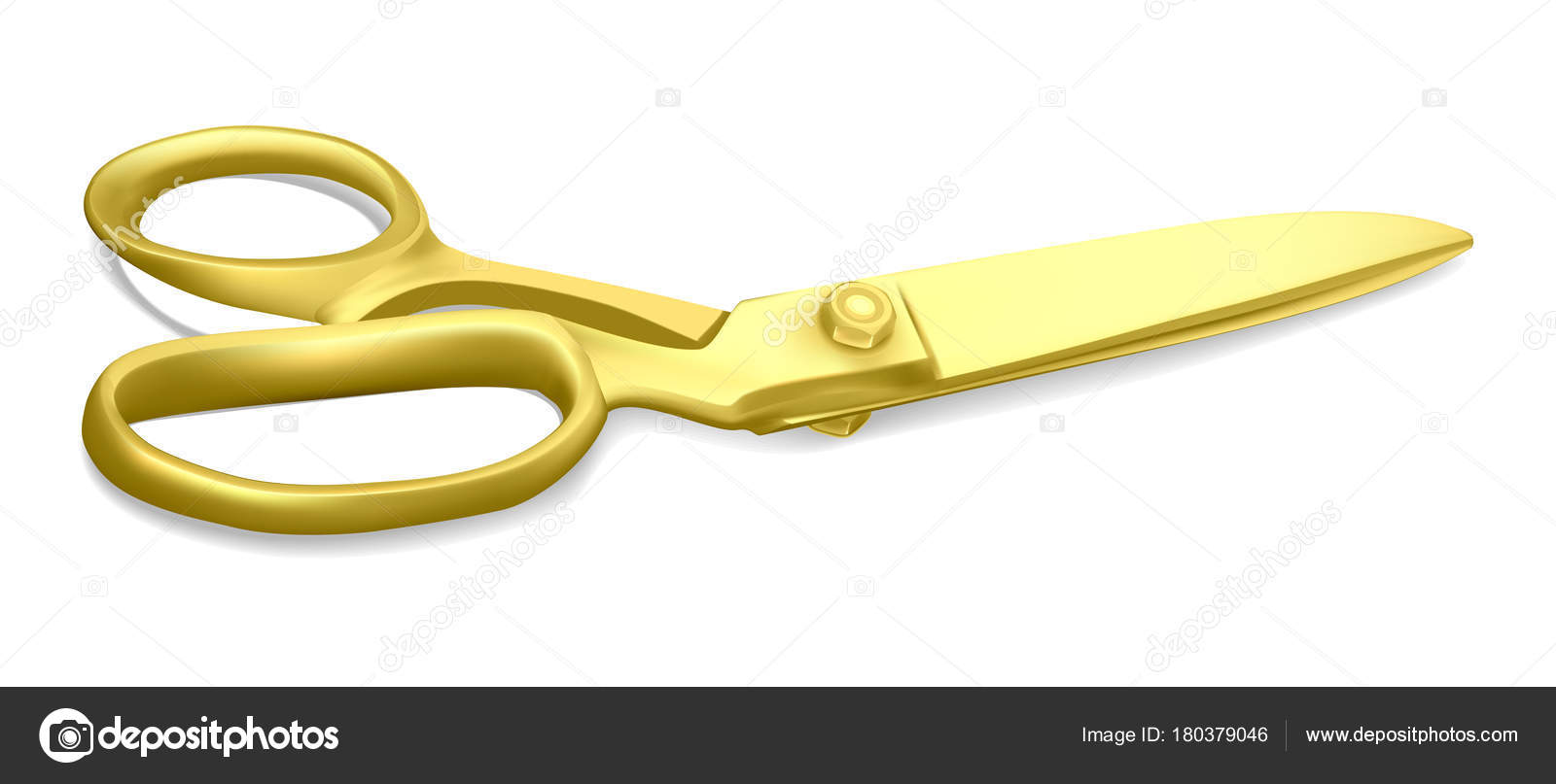 Gold scissors isolated Stock Vector Image by ©frescomovie #180379046
