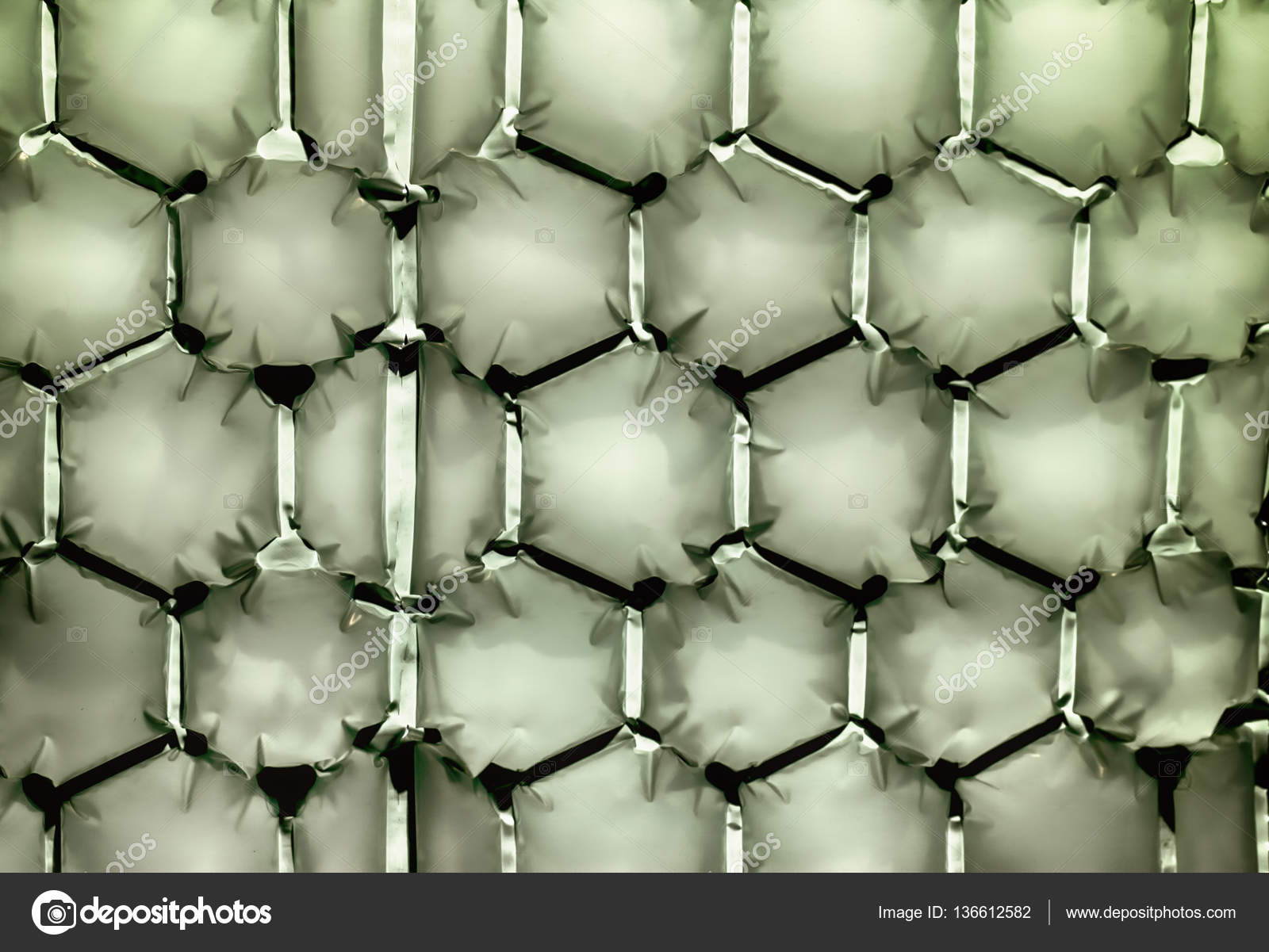 Hexagonal green bubble textured background Stock Photo by ©mreco99 ...