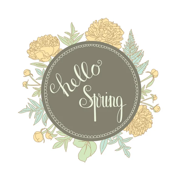 Hello Spring lettering Stock Illustration by ©Natalie-art #141876154