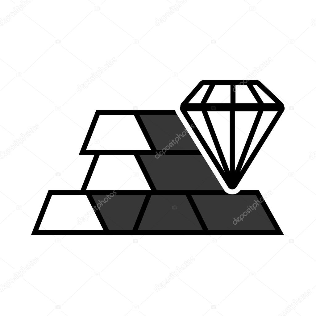 Gold bars block Stock Vector by ©yupiramos 124854974