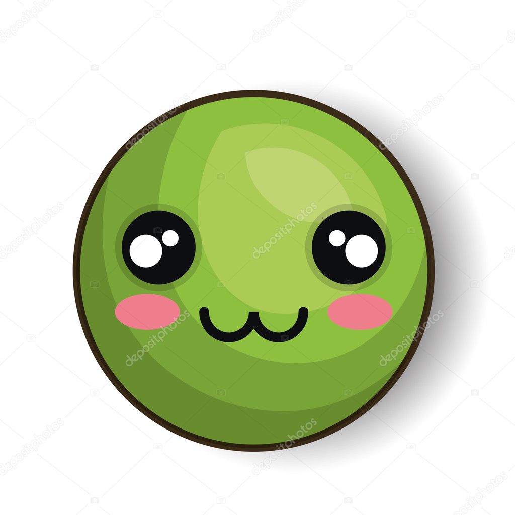 Emoji diseño verde gráfico Vector de stock #124907532 de ©yupiramos