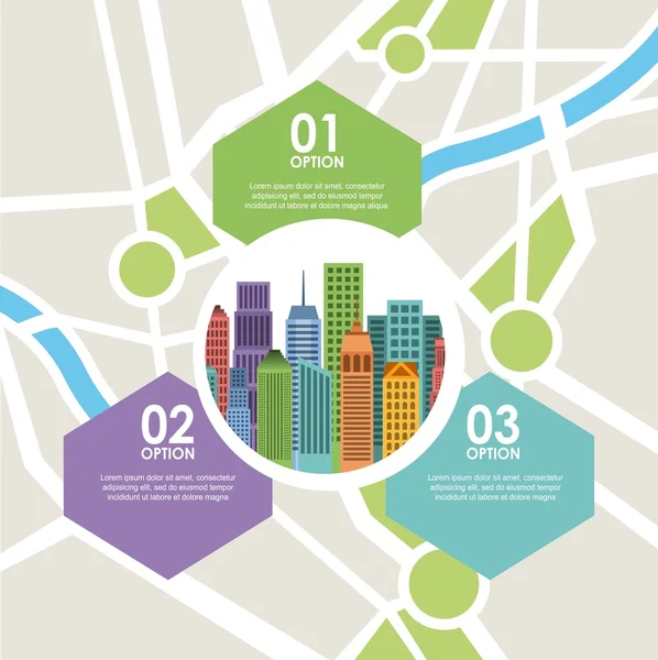 Buildings infographic city presentation Stock Vector Image by ...