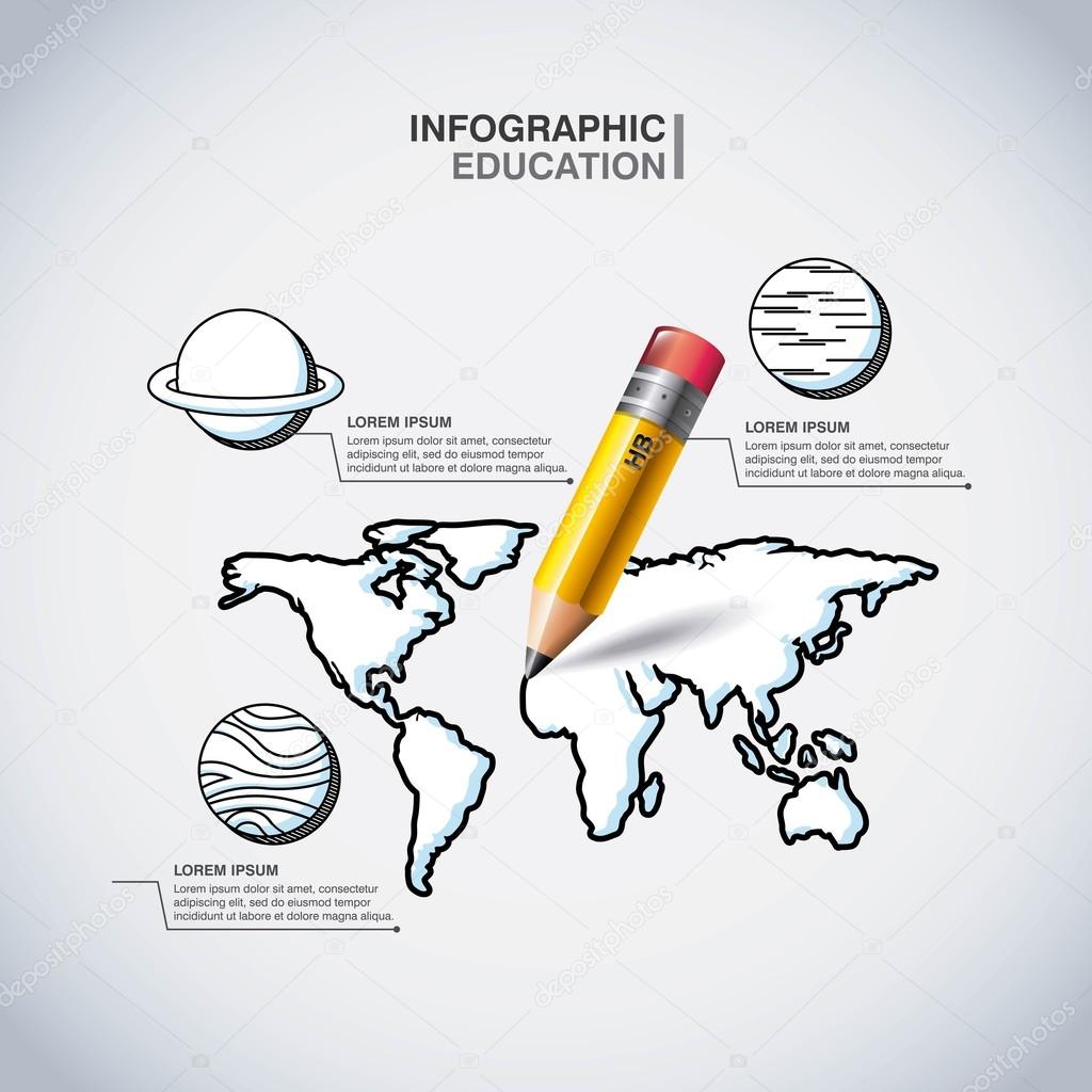 Infographic education presentation icons Stock Vector Image by ...