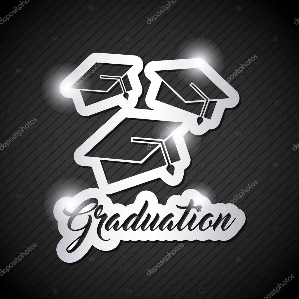 Congratulations grad celebration card Stock Vector by ©yupiramos 126384872