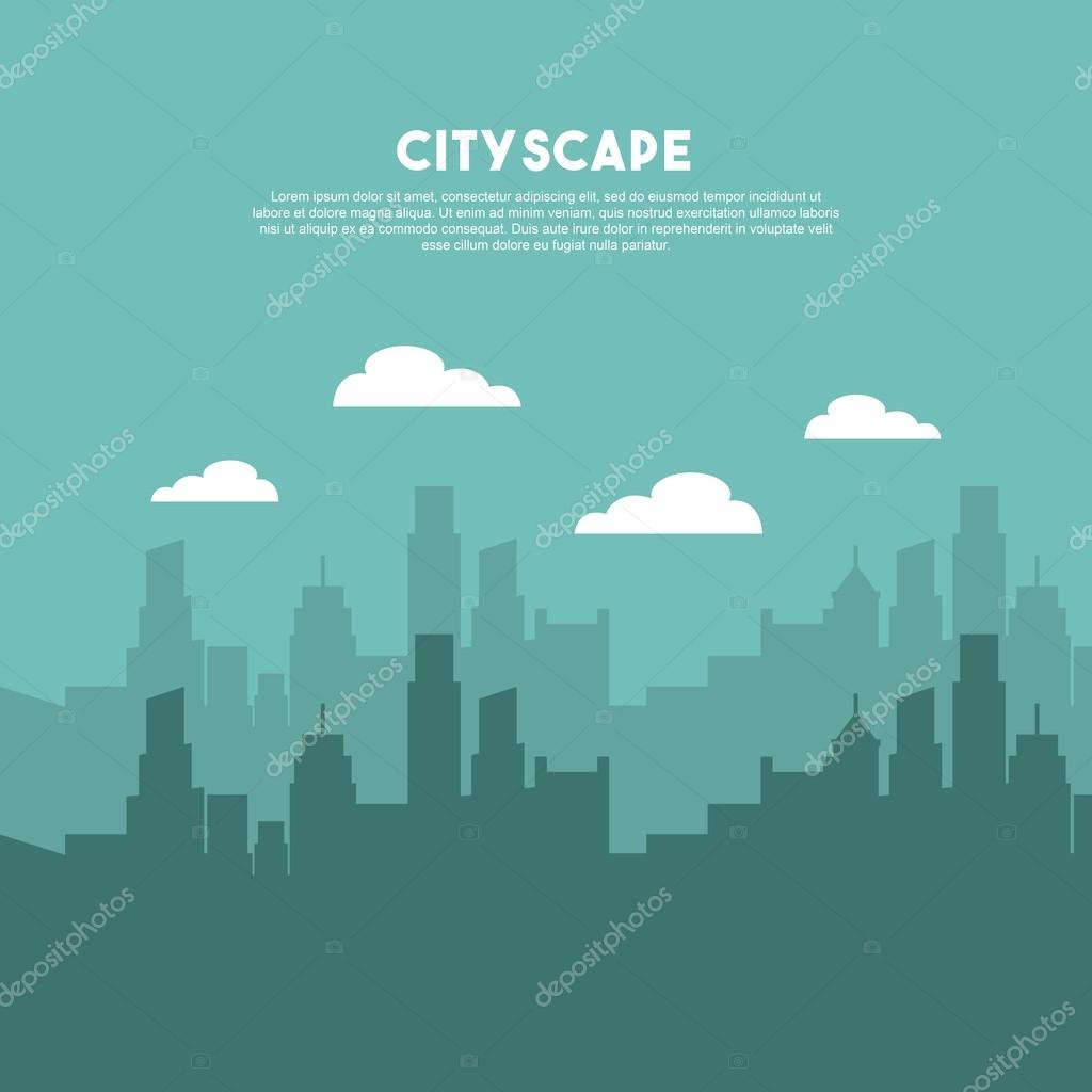 Cityscape buildings skyline icon Stock Vector Image by ©yupiramos ...