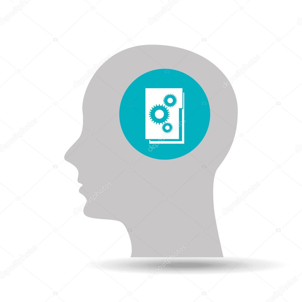 Silhouette head solution team work icon graphic Stock Vector Image by ...