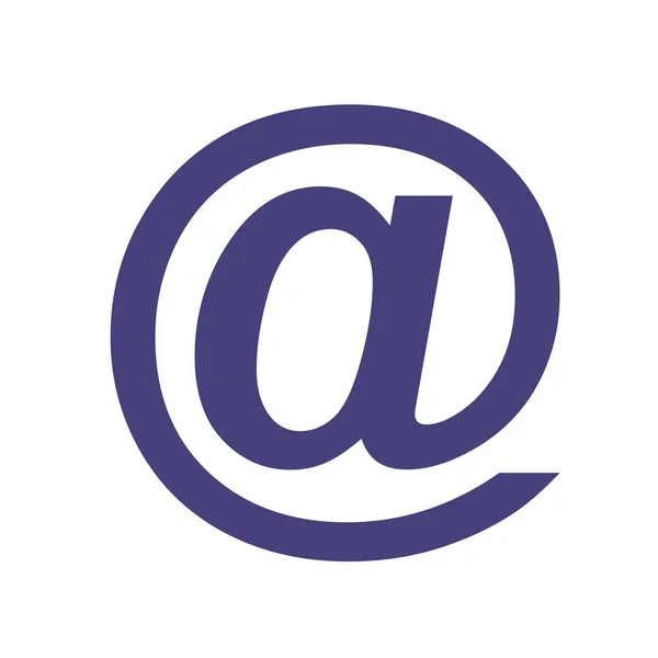 Arroba symbol isolated icon Stock Vector by ©yupiramos 129836136