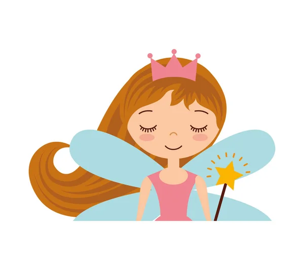 Lindo hada madrina carácter Vector de stock #130543082 de ©yupiramos