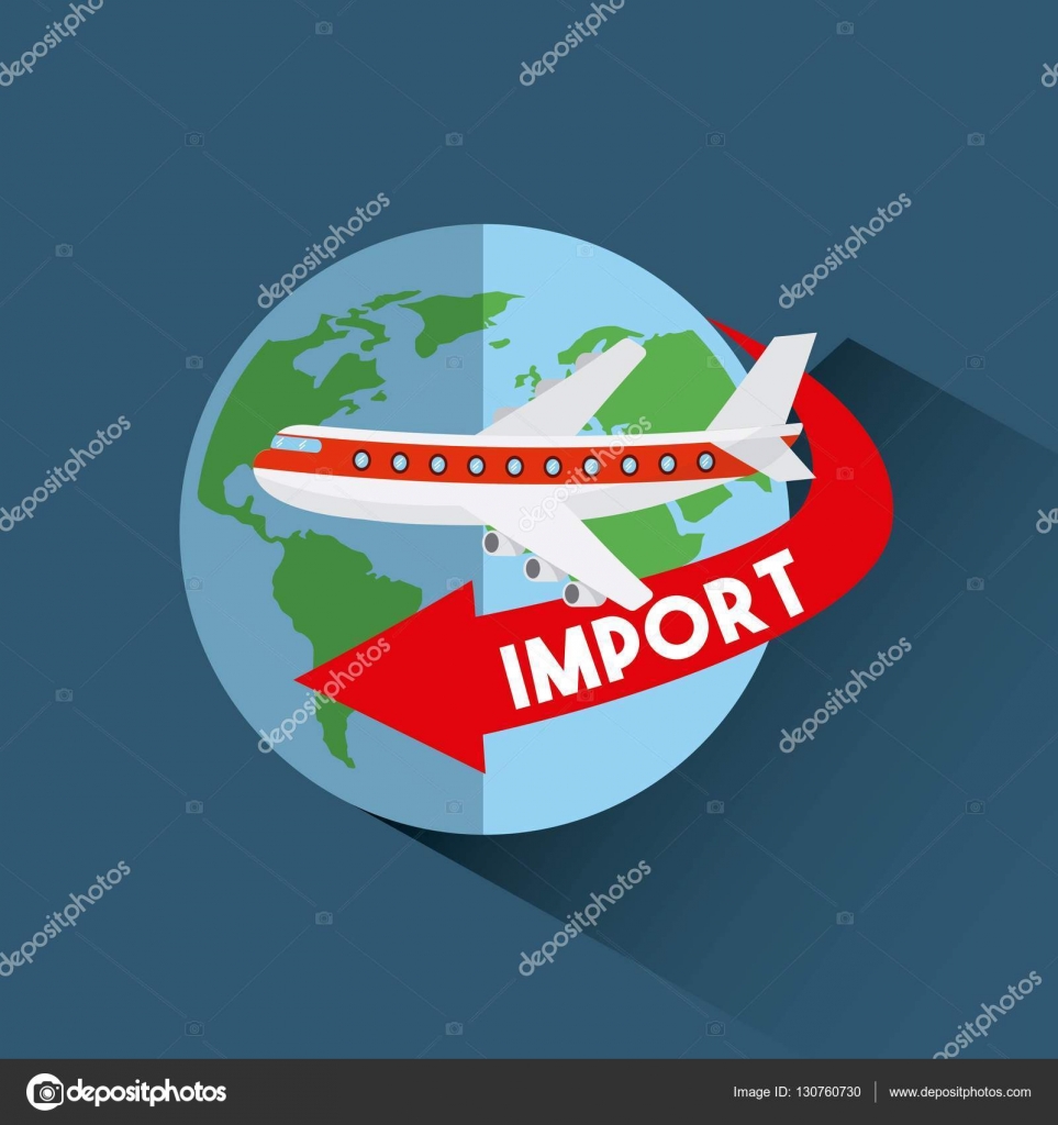 Import and export design Stock Vector Image by ©yupiramos #130760730