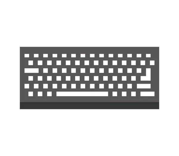 Computer keyboard isolated icon Stock Vector by ©yupiramos 268676768