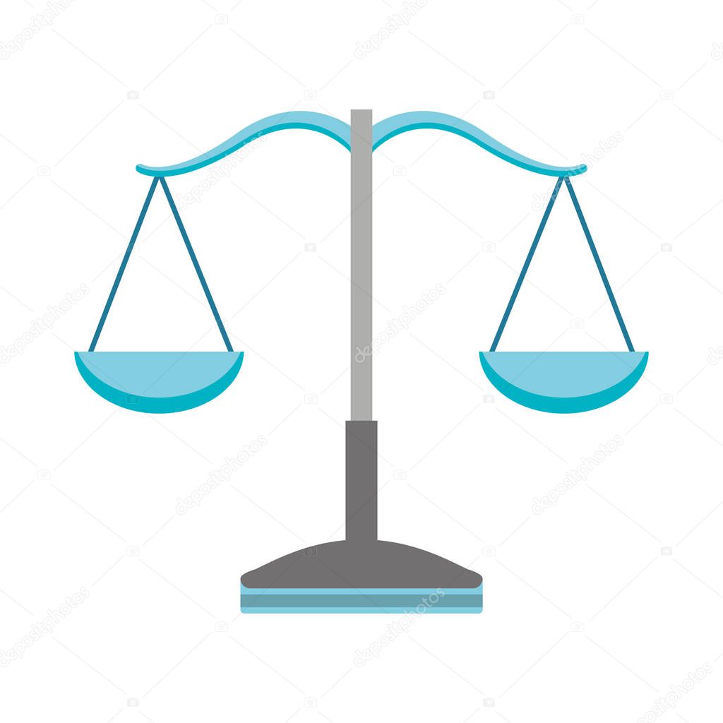 balanza escala icono aislado 2024