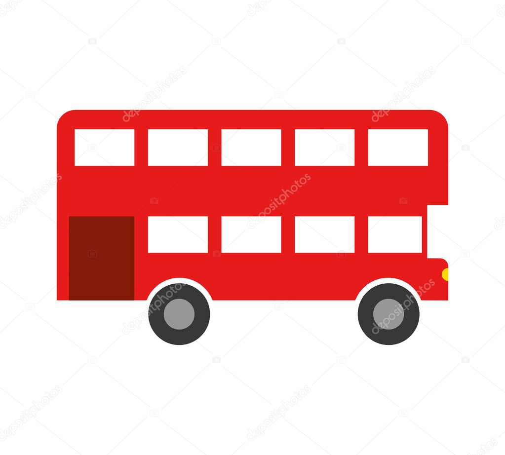 London bus isolated icon — Stock Vector © yupiramos #130863366