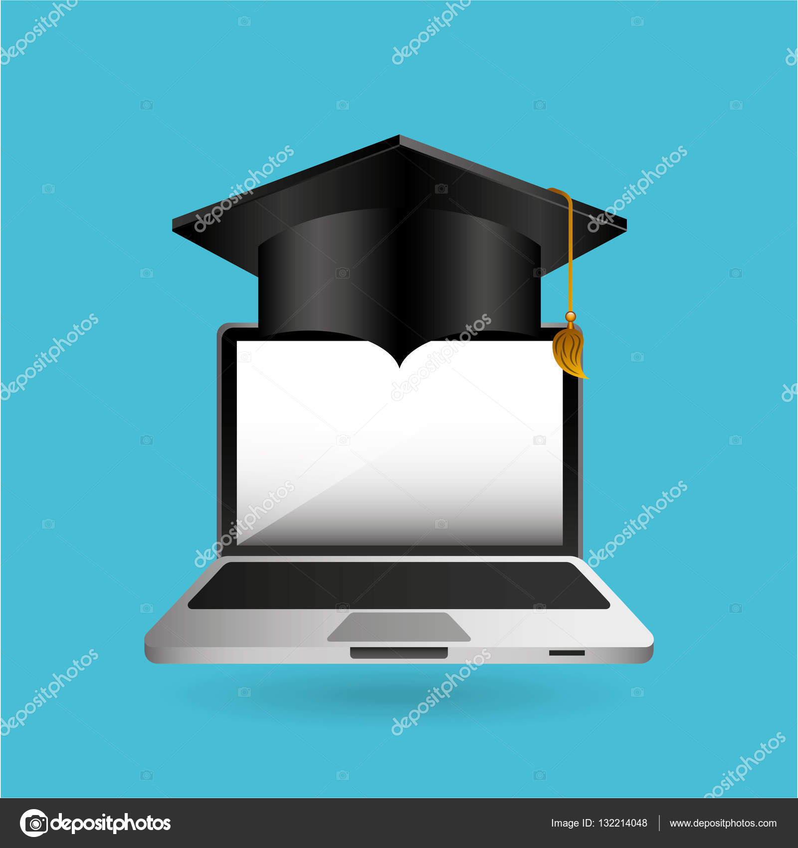 Eduation online concept technology school background Stock Vector Image ...