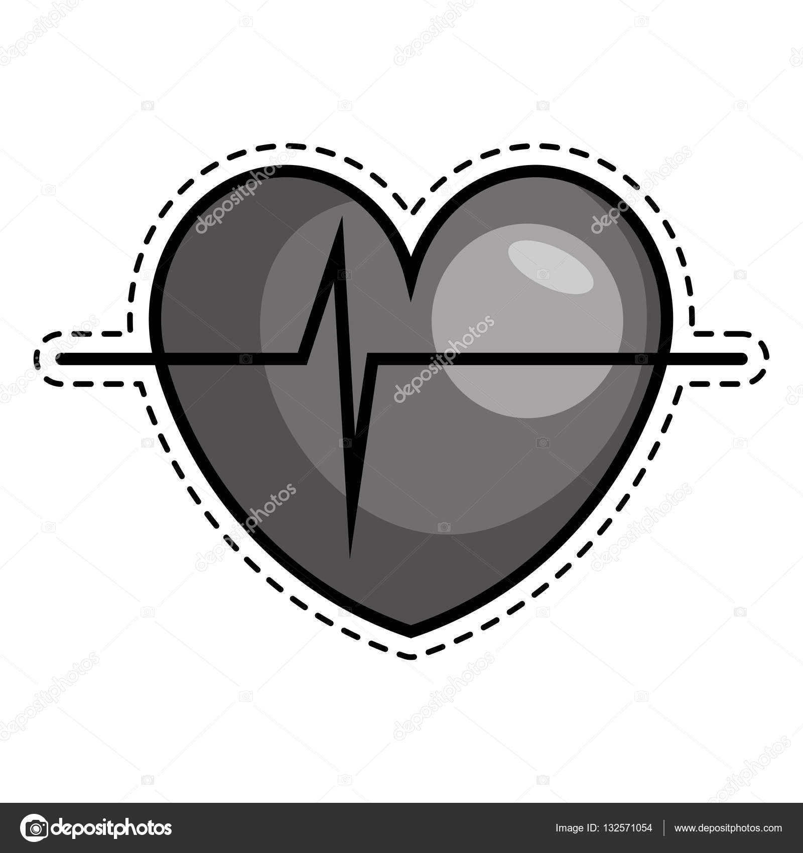 Corazón cardio aislado icono Vector de stock #132571054 de ©yupiramos