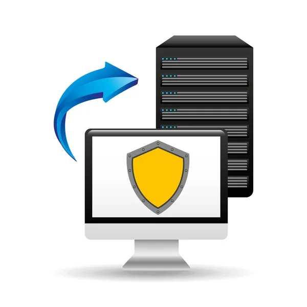 Computer protection - Shield antivirus Stock Vector Image by ©Grounder ...