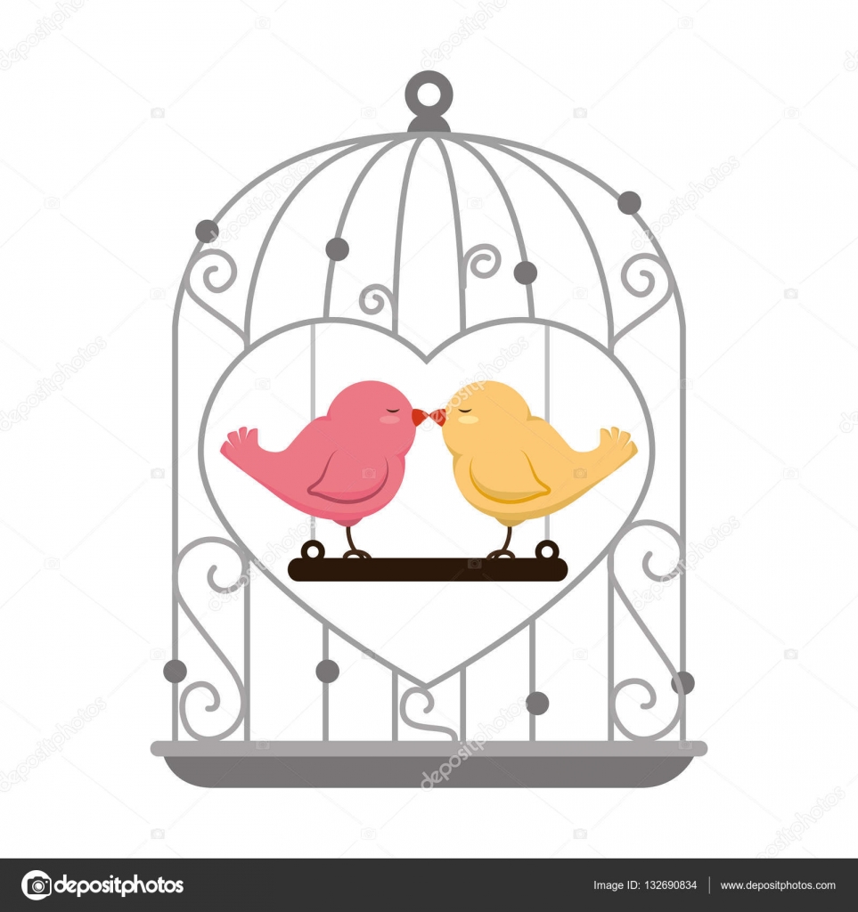 Birds wedding card celebration Stock Vector Image by ©yupiramos #132690834