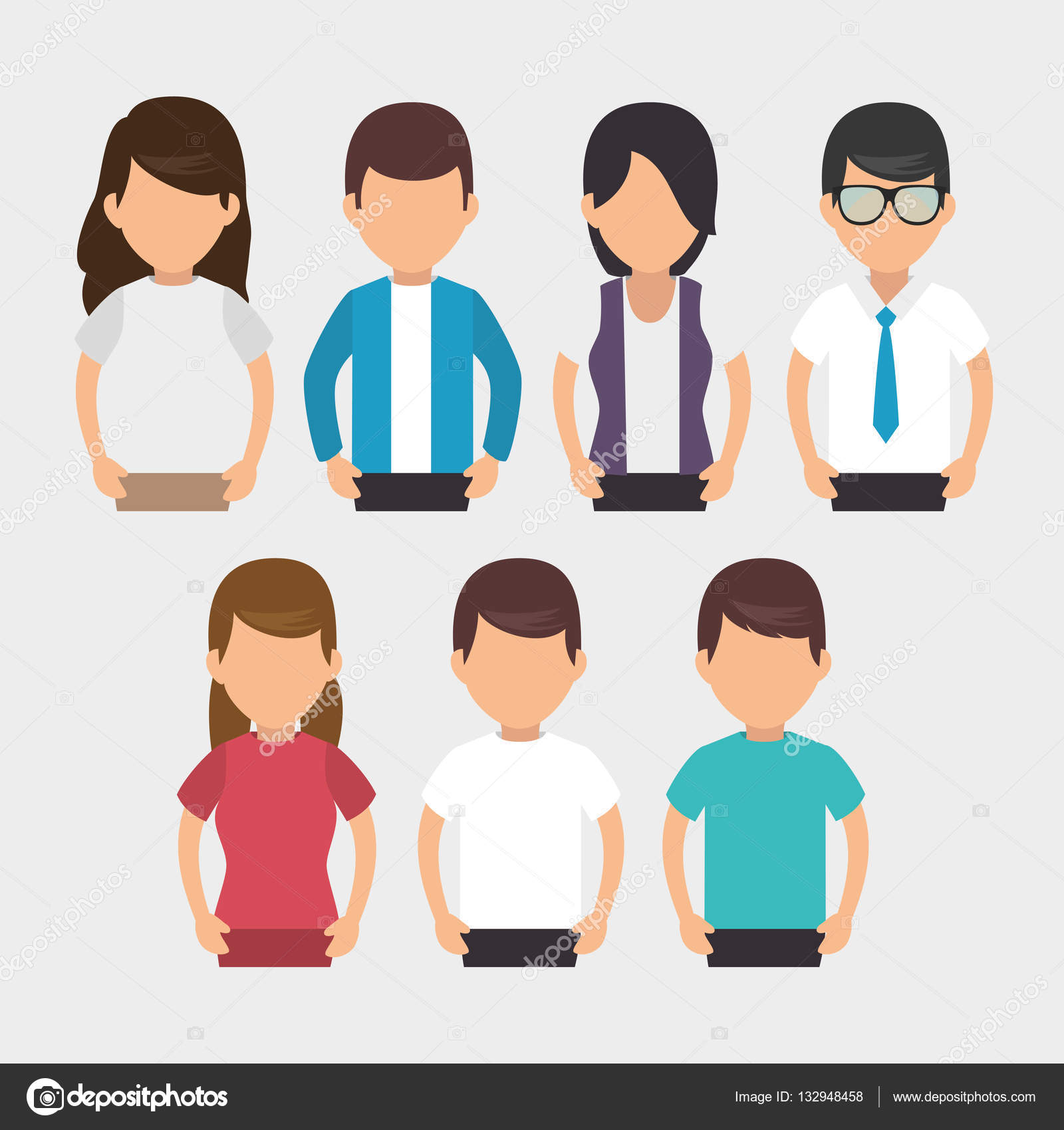 Negotiation team work flat icons — Stock Vector © yupiramos #132948458