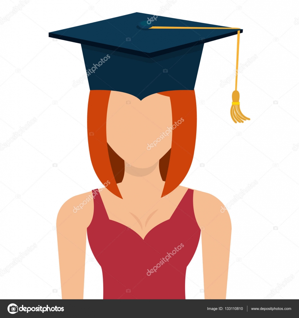 Female student graduation avatar profile. Stock Vector by ©yupiramos ...