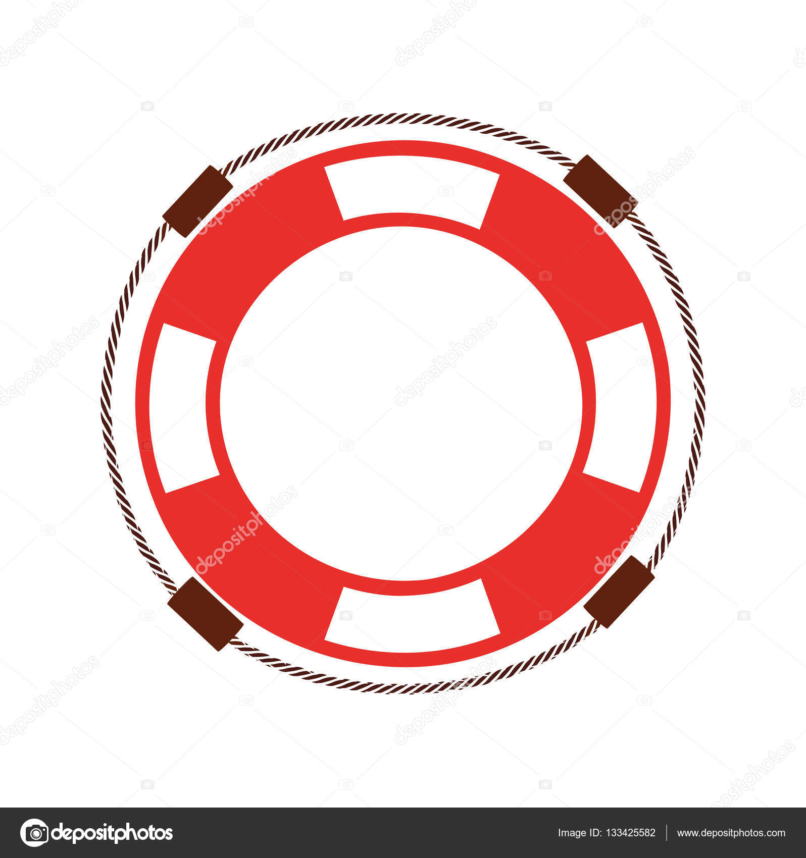 Life guard float isolated icon Stock Vector Image by ©yupiramos #133425582