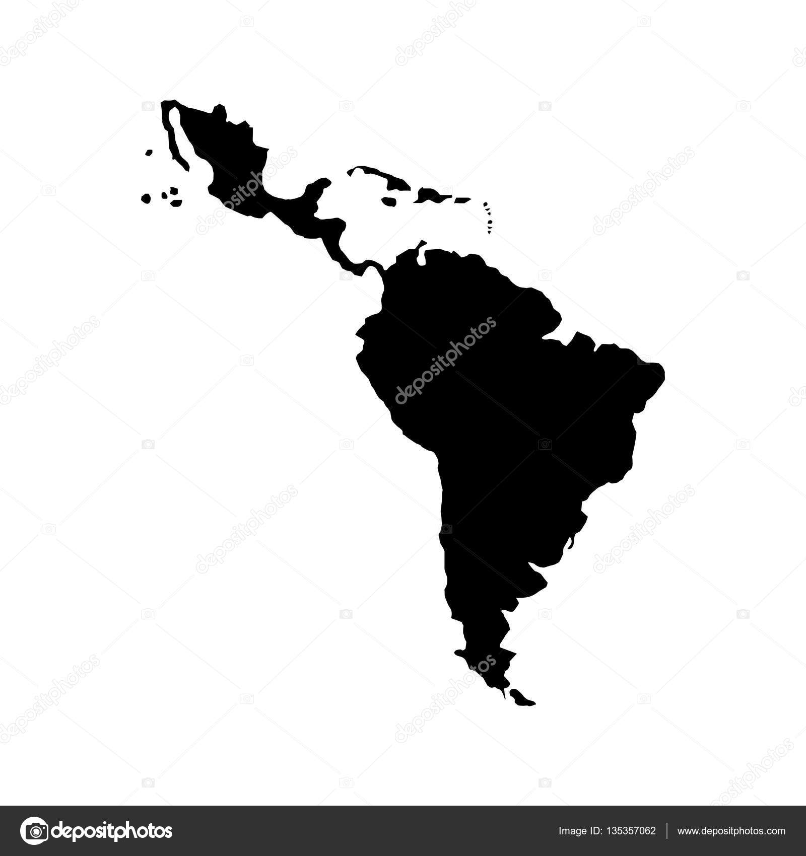 Mapa de América Latina vector, gráfico vectorial © yupiramos imagen ...