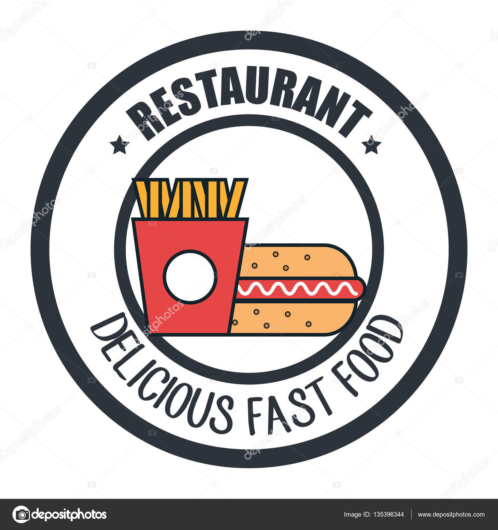 Fast food restaurant menu isolated icon Stock Vector by ©yupiramos ...