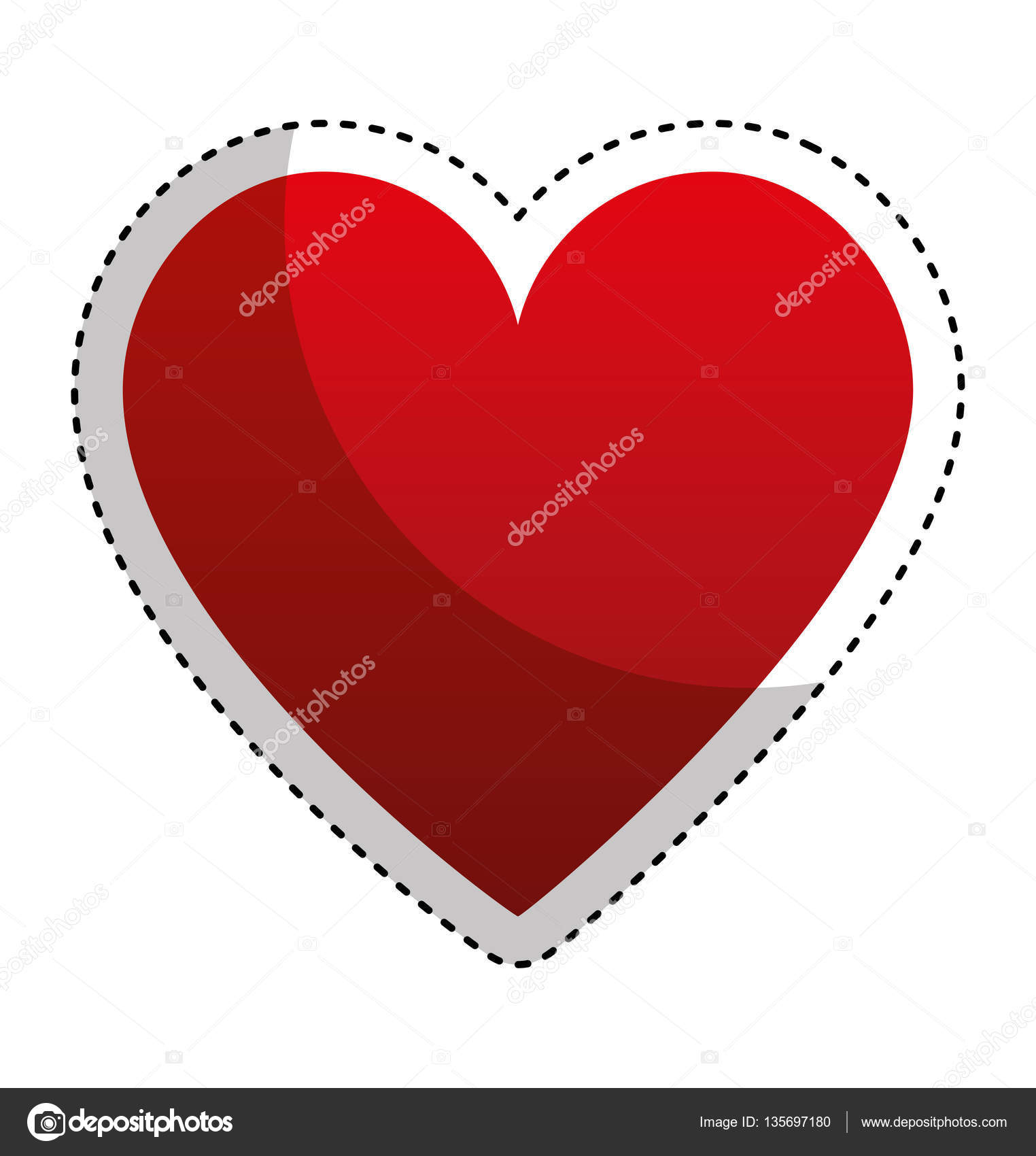 Heart love decoration icon Stock Vector by ©yupiramos 135697180