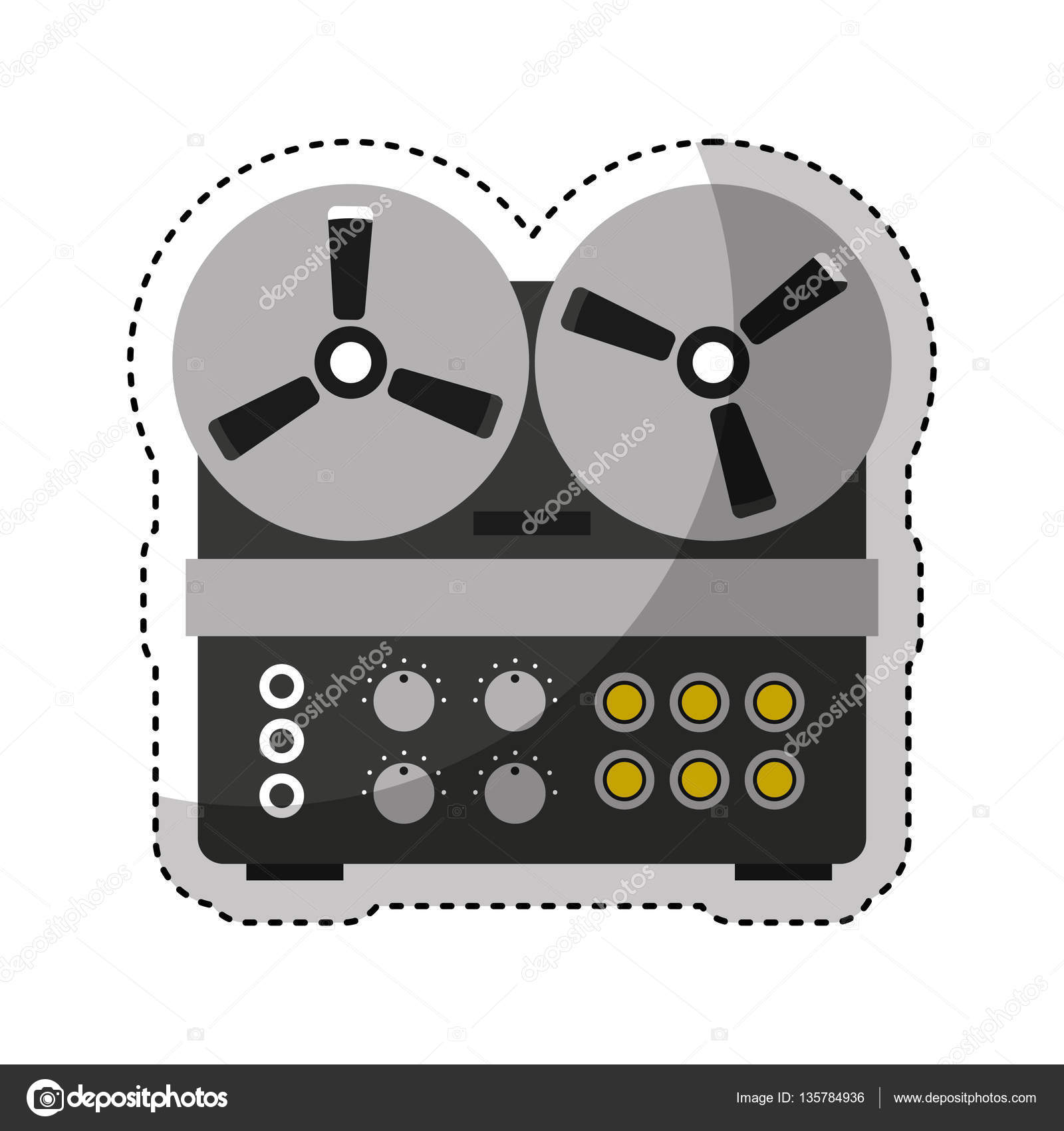 Audio console professional icon Stock Vector Image by ©yupiramos #135784936